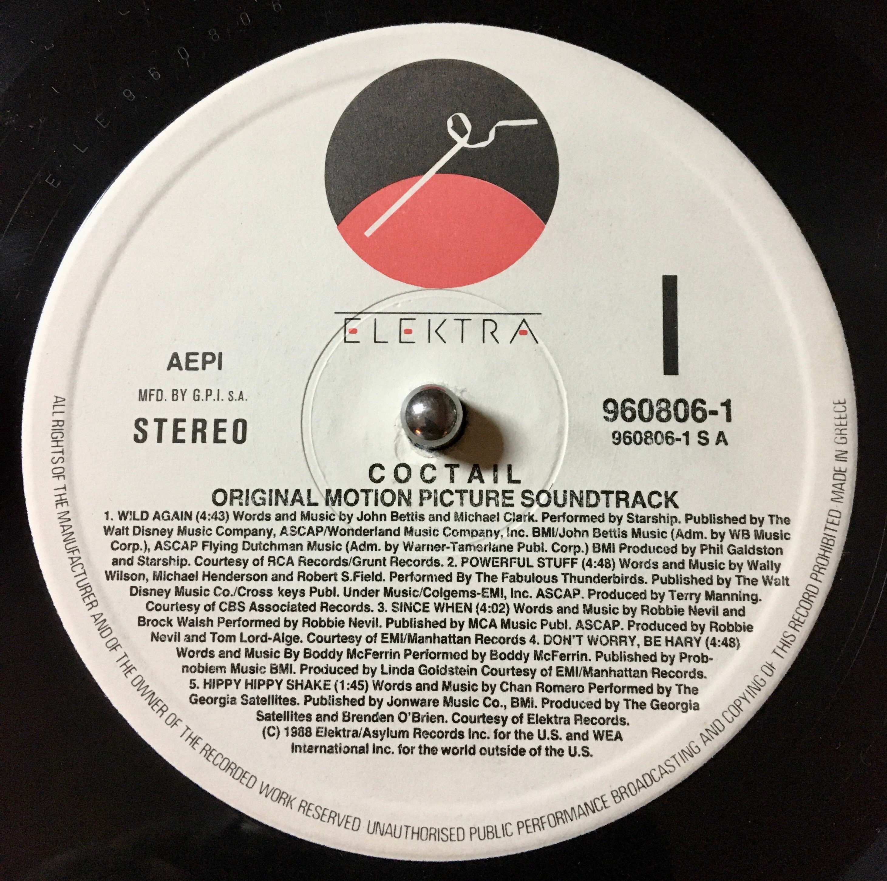 1988 Cocktail - Original Motion Picture Soundtrack , Vinyl, LP ...