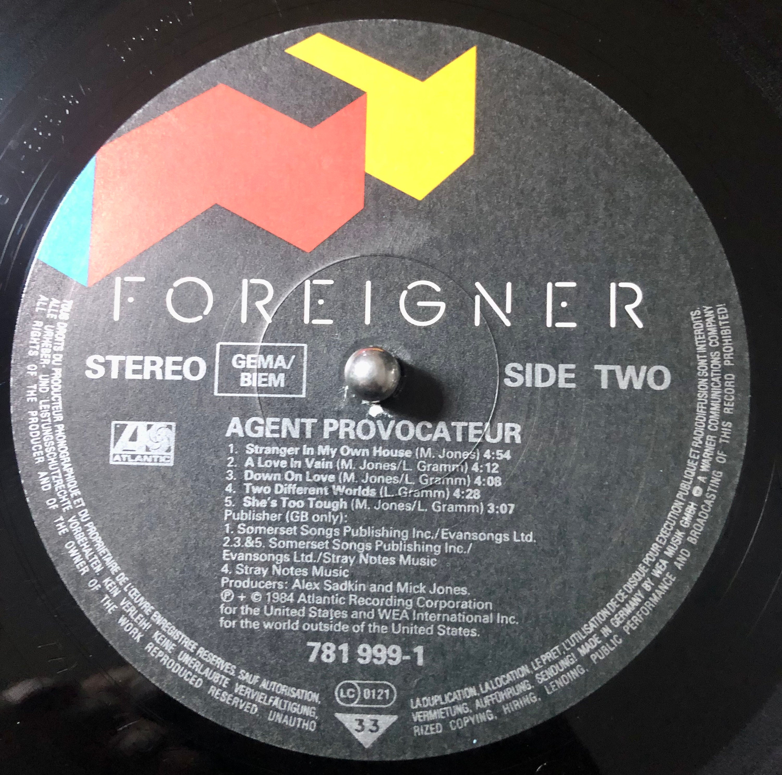 1984 Foreigner - Agent Provocateur , Vinyl, LP, Album - Etsy