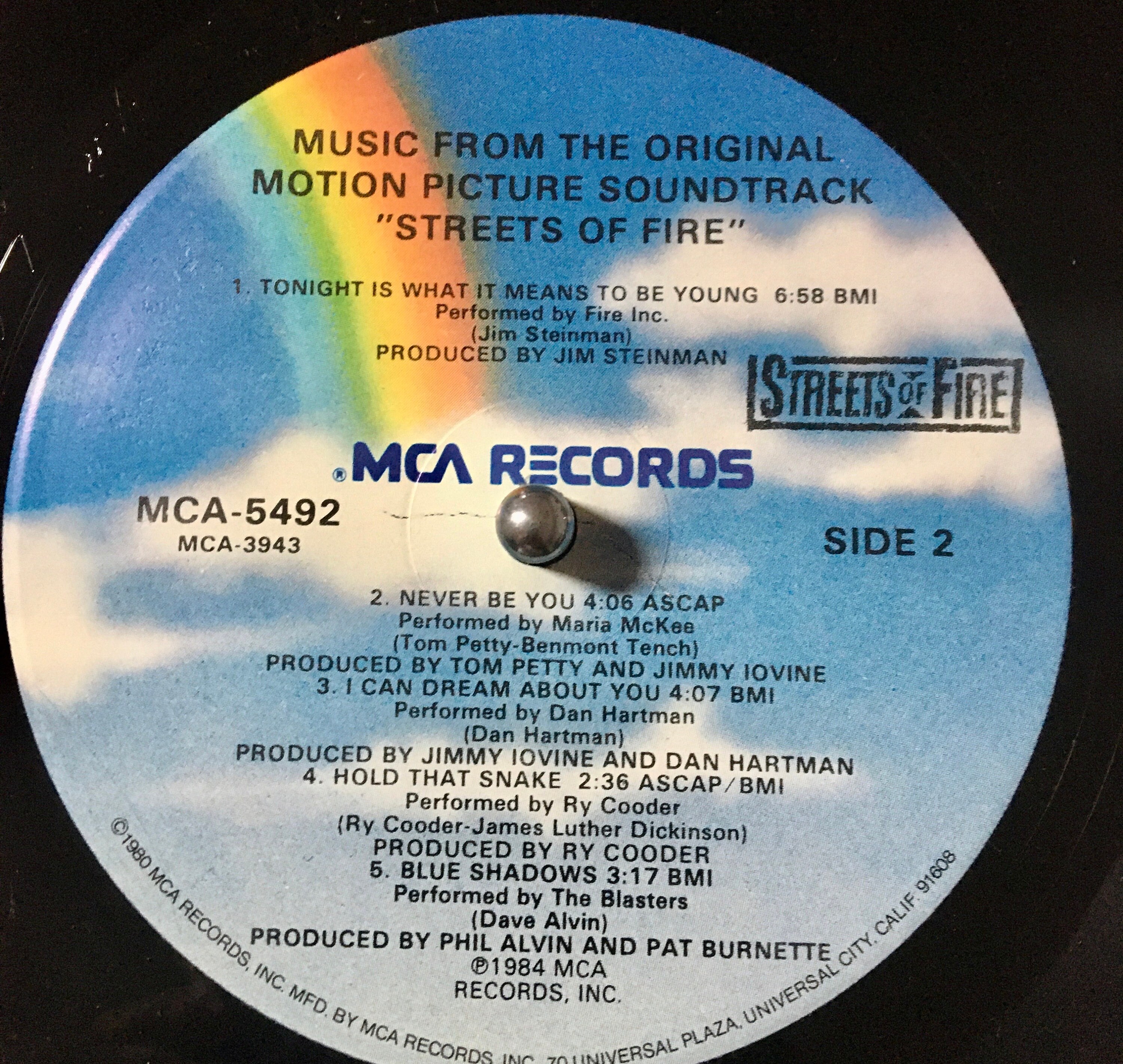 1984 Streets of Fire Music From the Original Motion Picture - Etsy Canada