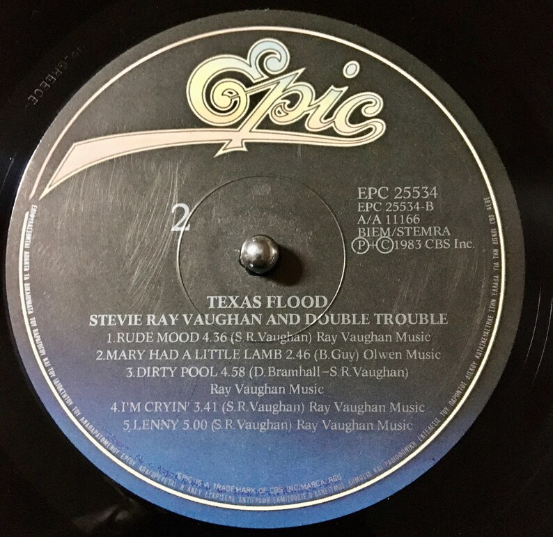 1983 Stevie Ray Vaughan & Double Trouble Texas Flood - Etsy