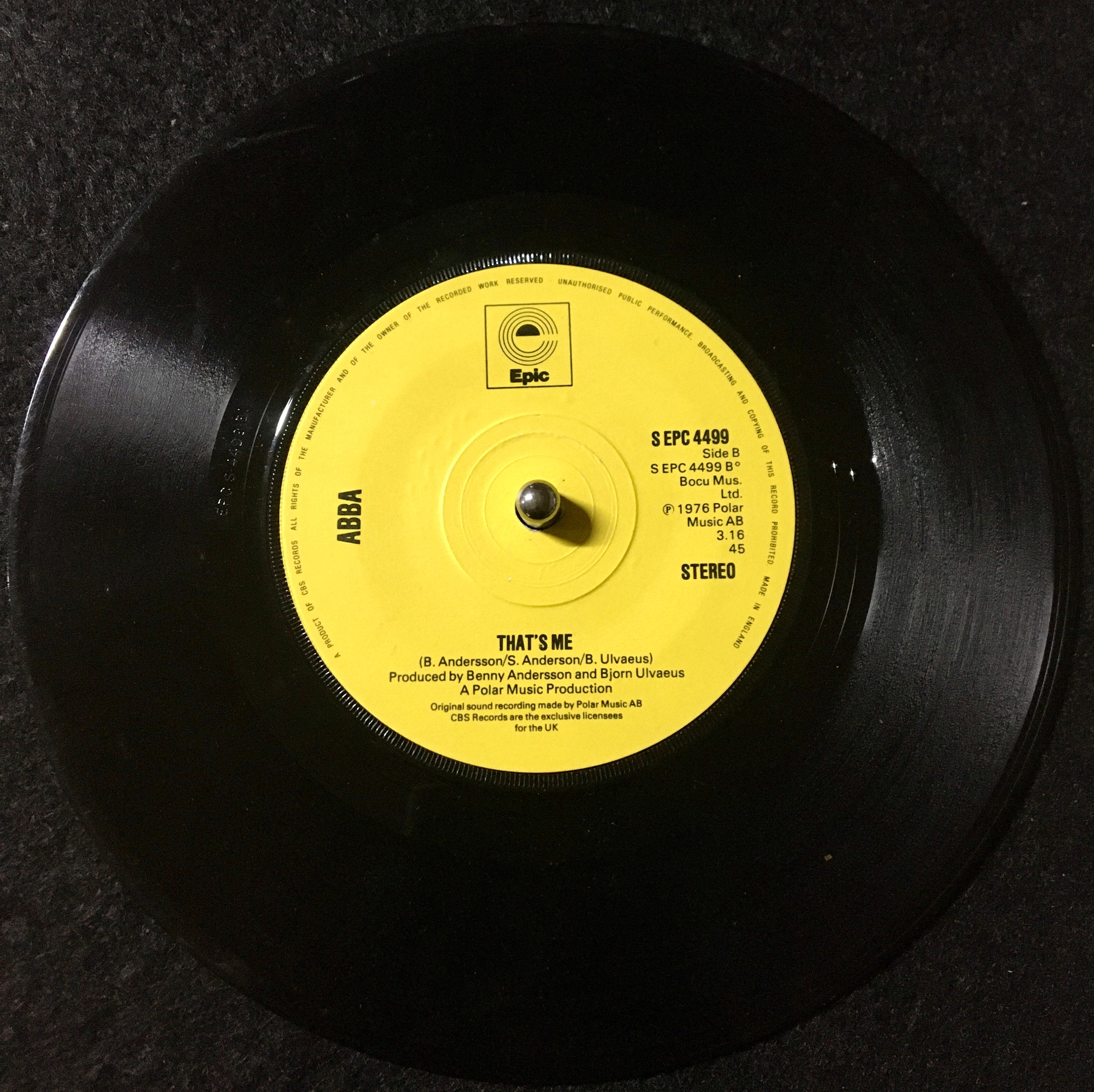 1976 ABBA Dancing Queen , Vinyl, 7, 45 RPM, Single, Stereo - Etsy