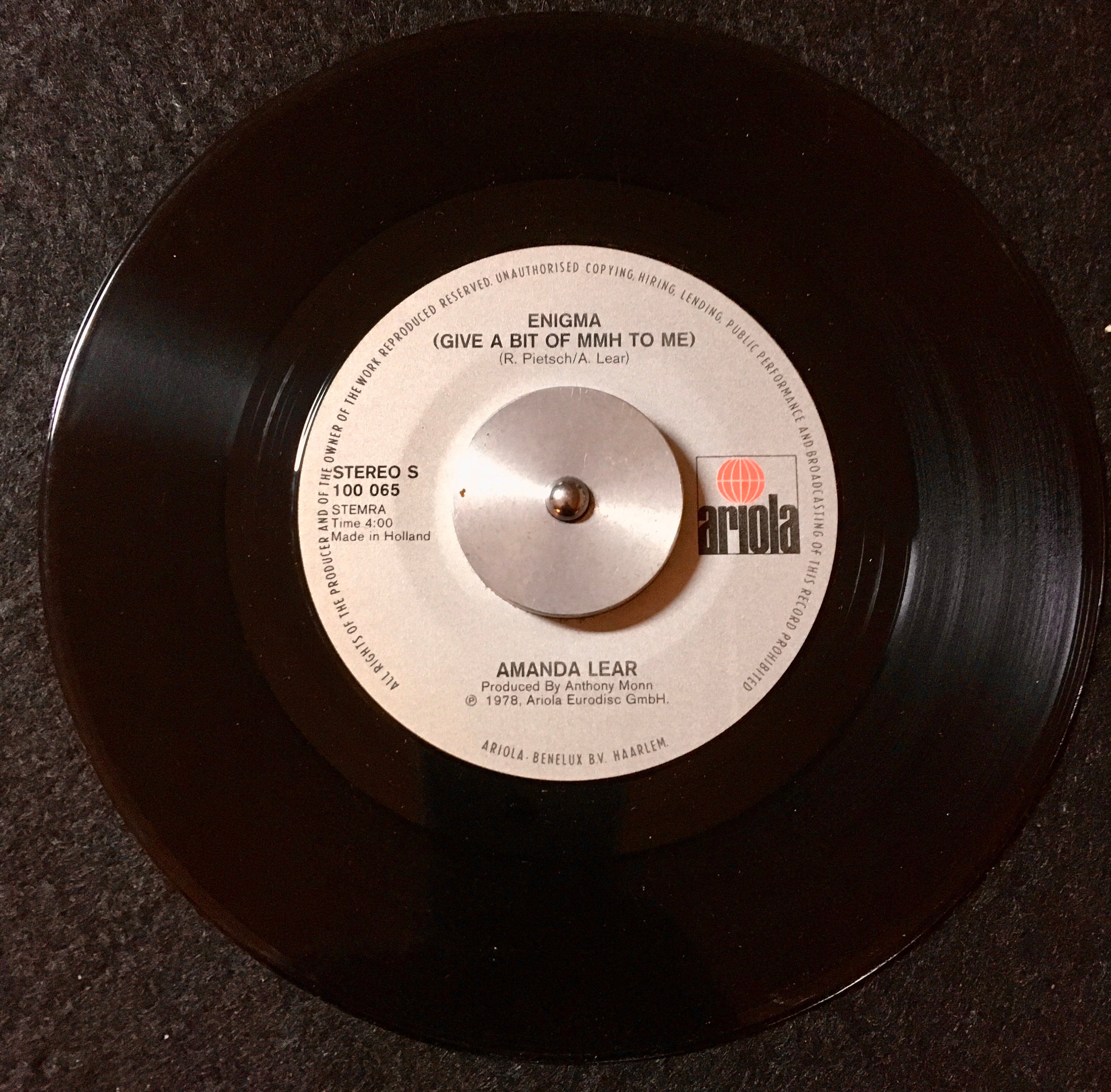 1978 Amanda Lear Enigma give A Bit of Mmh to Me Vinyl | Etsy