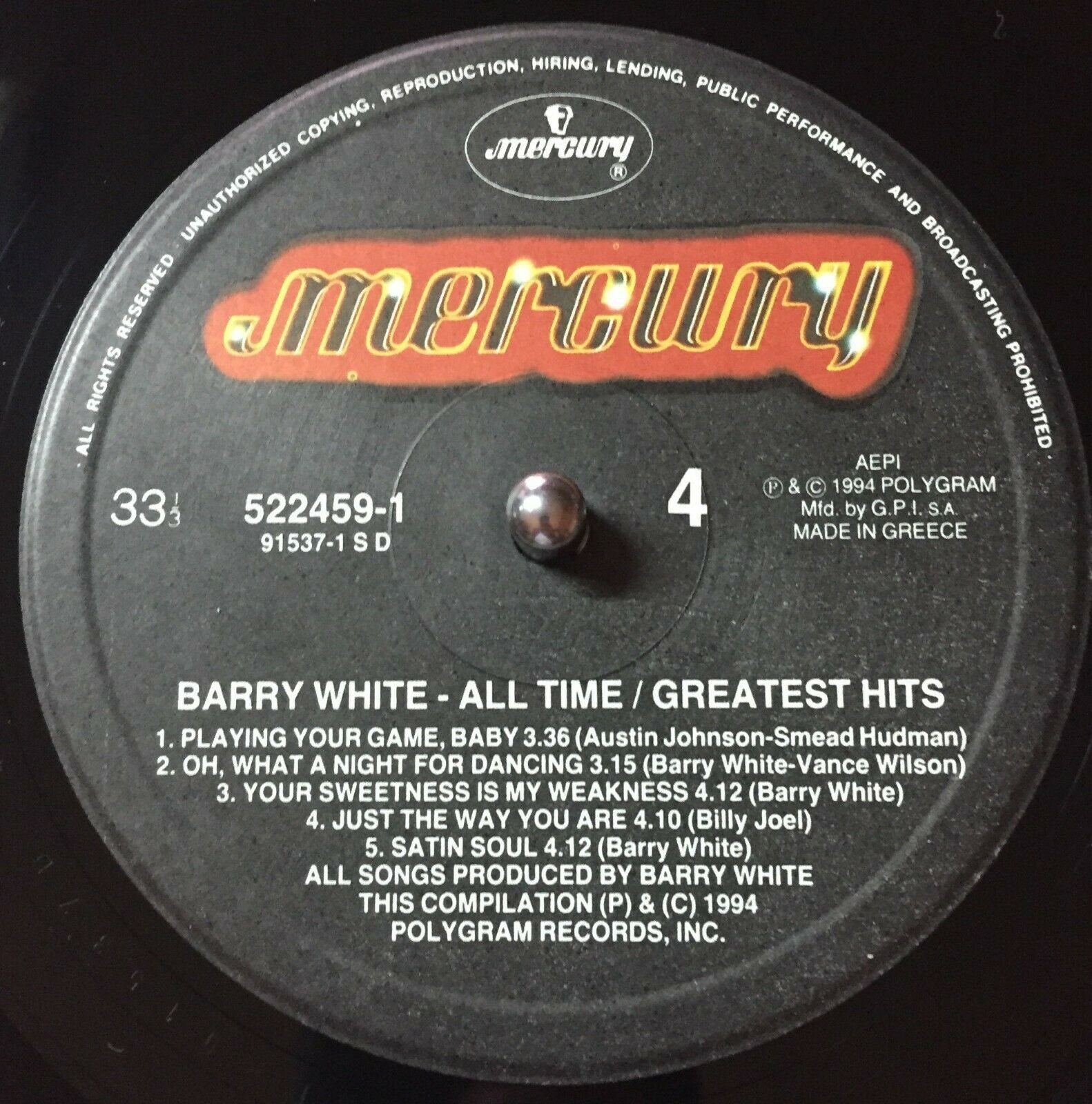 Barry White Greatest Hits All Time