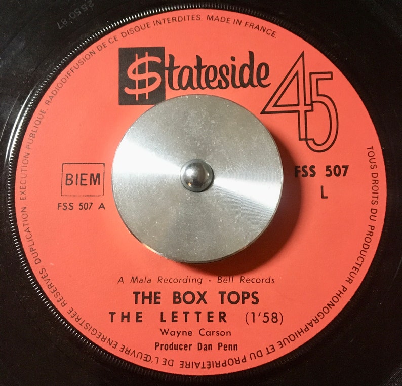 1968 the Box Tops – the Letter , Vinyl, 7", 45 RPM, Single - Etsy