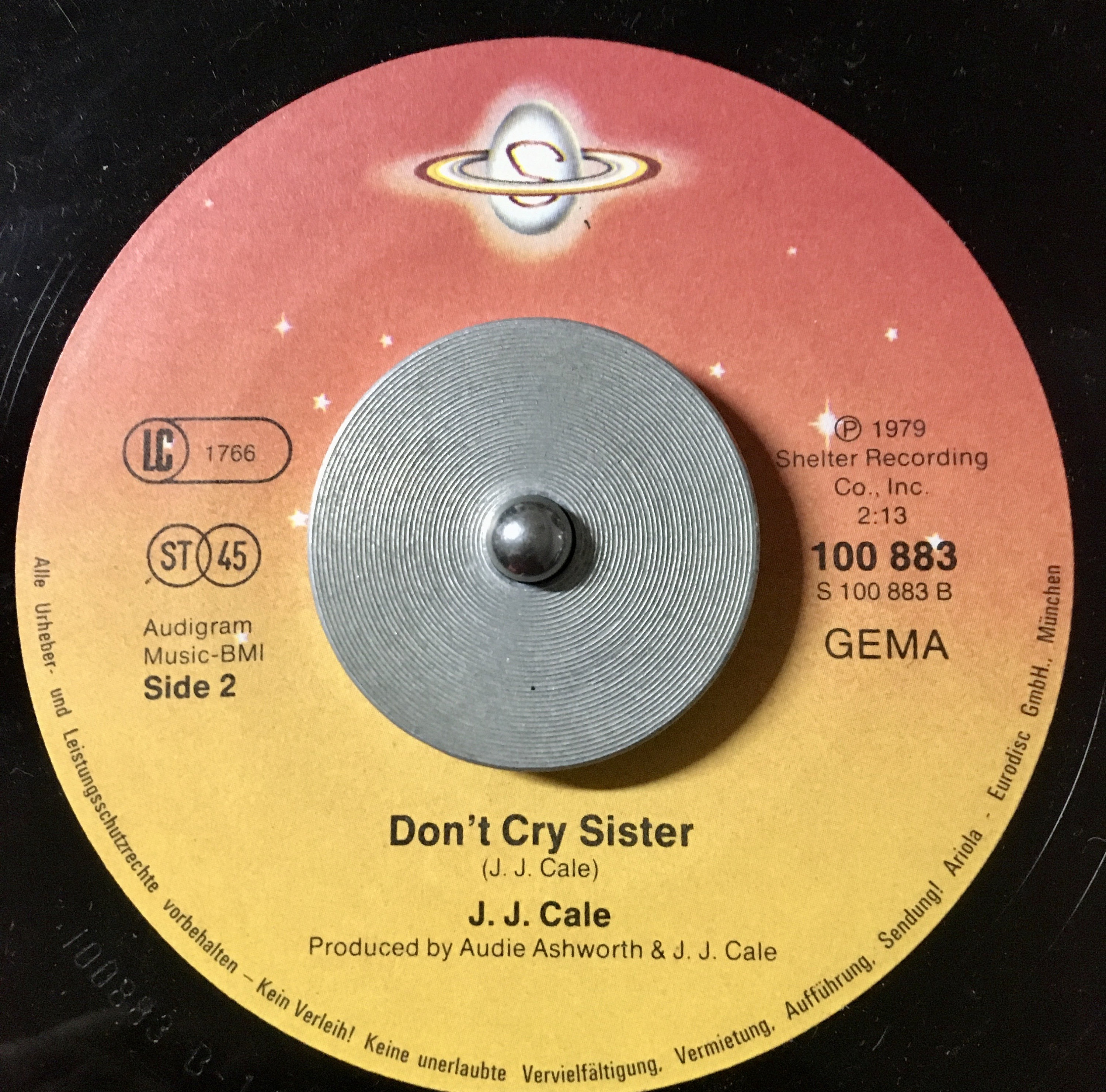 1979 J.J. Cale – Friday / Don't Cry Sister , Vinyl, 7", 45 RPM, Single ...