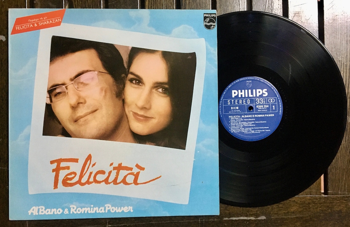 1982 Al Bano & Romina Power Felicità , Vinyl, LP, Album , Rare Greek ...
