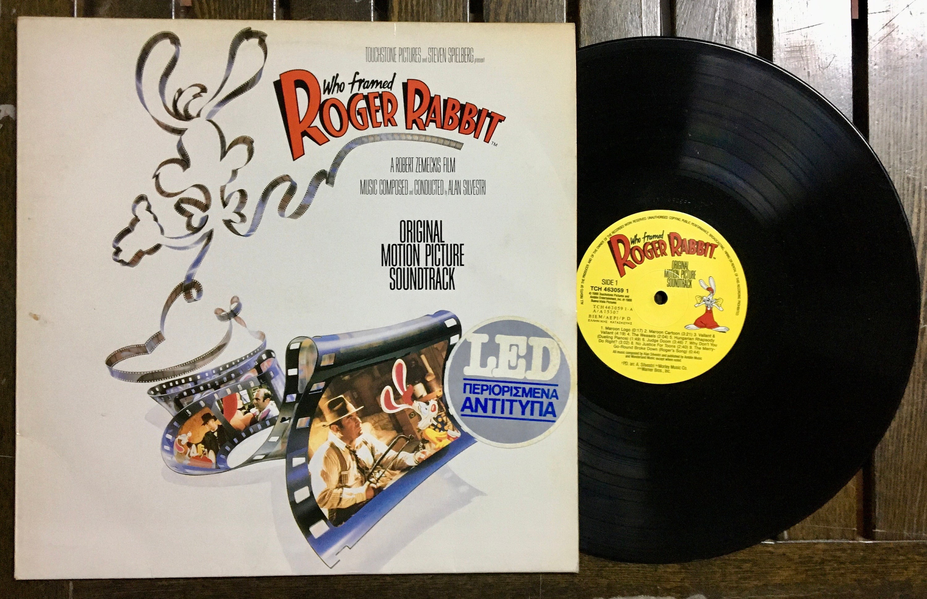 1988 Who Framed Roger Rabbit Original Motion Picture Soundtrack Vinilo