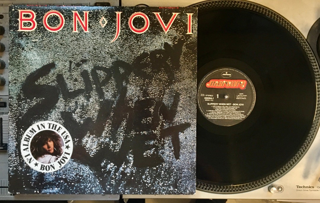 1986 Bon Jovi Slippery When Wet , Vinyl, LP, Album - Etsy