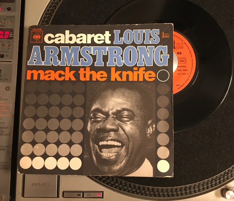 1972 Louis Armstrong Cabaret / Mack the Knife , Vinyl, 7, 45 RPM - Etsy
