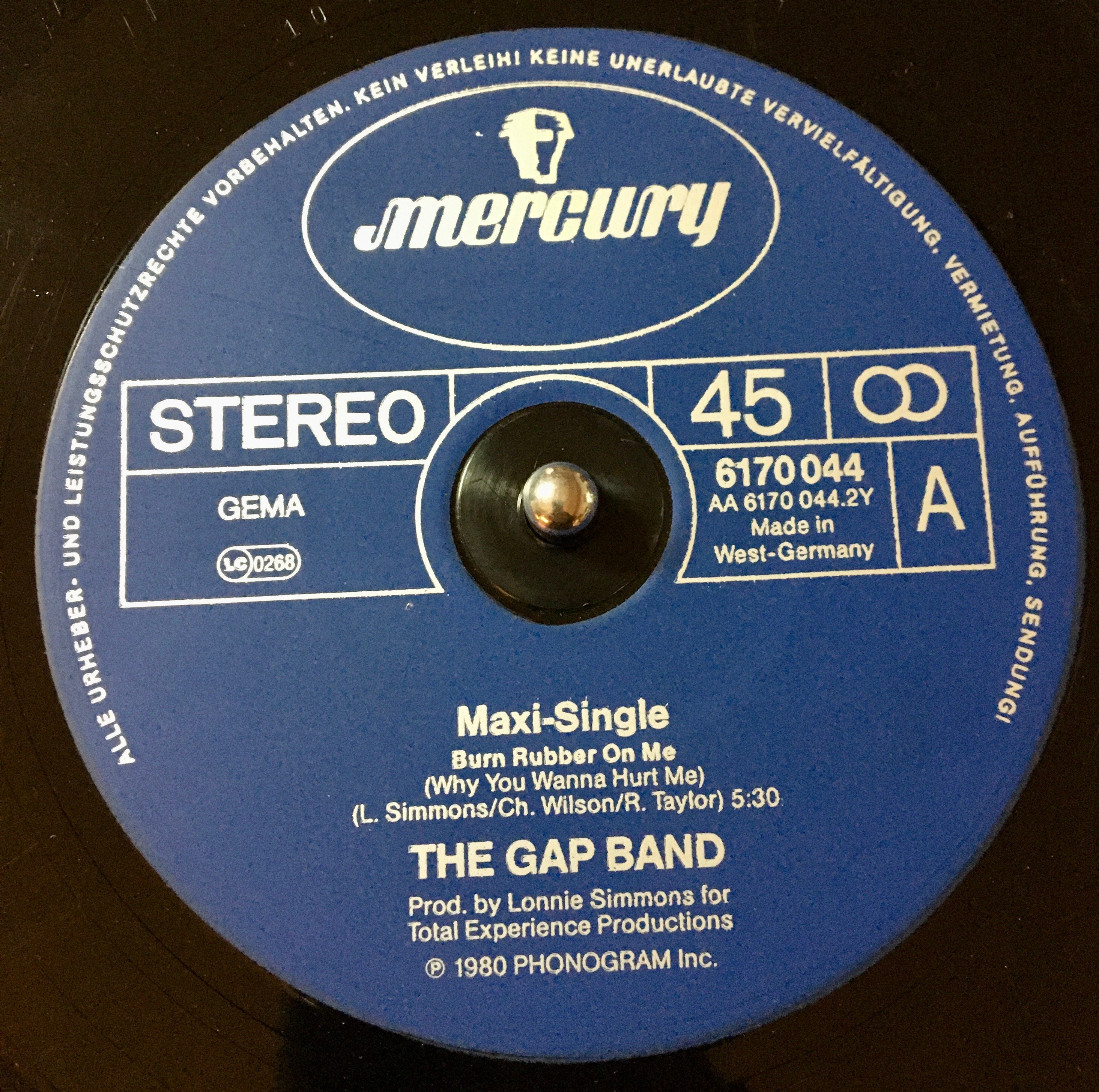 The Gap Band - Burn Rubber on Me 12" Vinyl Maxi-single - Etsy