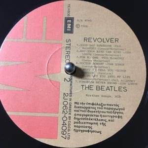 1975 the Beatles - Revolver , Vinyl, LP, Album , Rare Greek Press - Etsy
