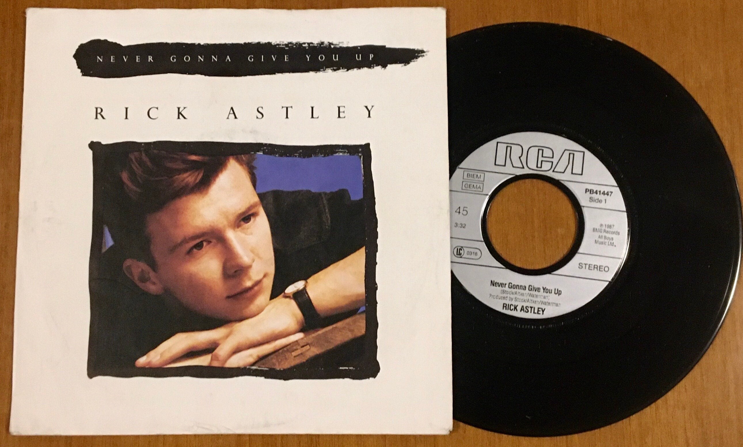 1987 Rick Astley Never Gonna Give You up Vinyl 7 - Etsy Ireland