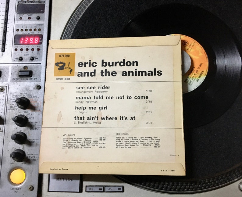 1966 Eric Burdon and the Animals - See See Rider , Vinyl, 7", 45 RPM ...