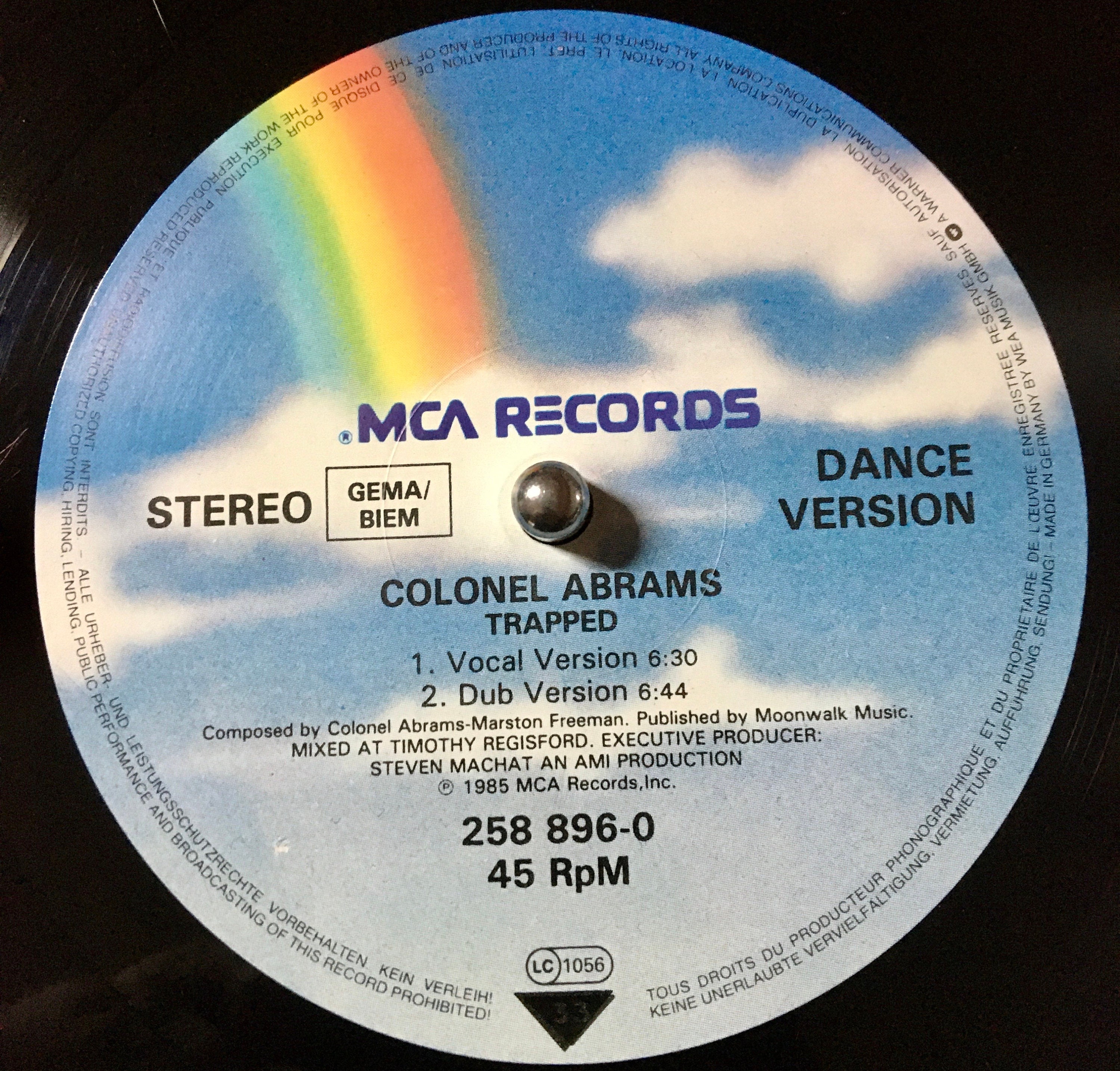 1985 Colonel Abrams - Trapped (12" Version) Vinyl, 12", 45 RPM, Maxi ...