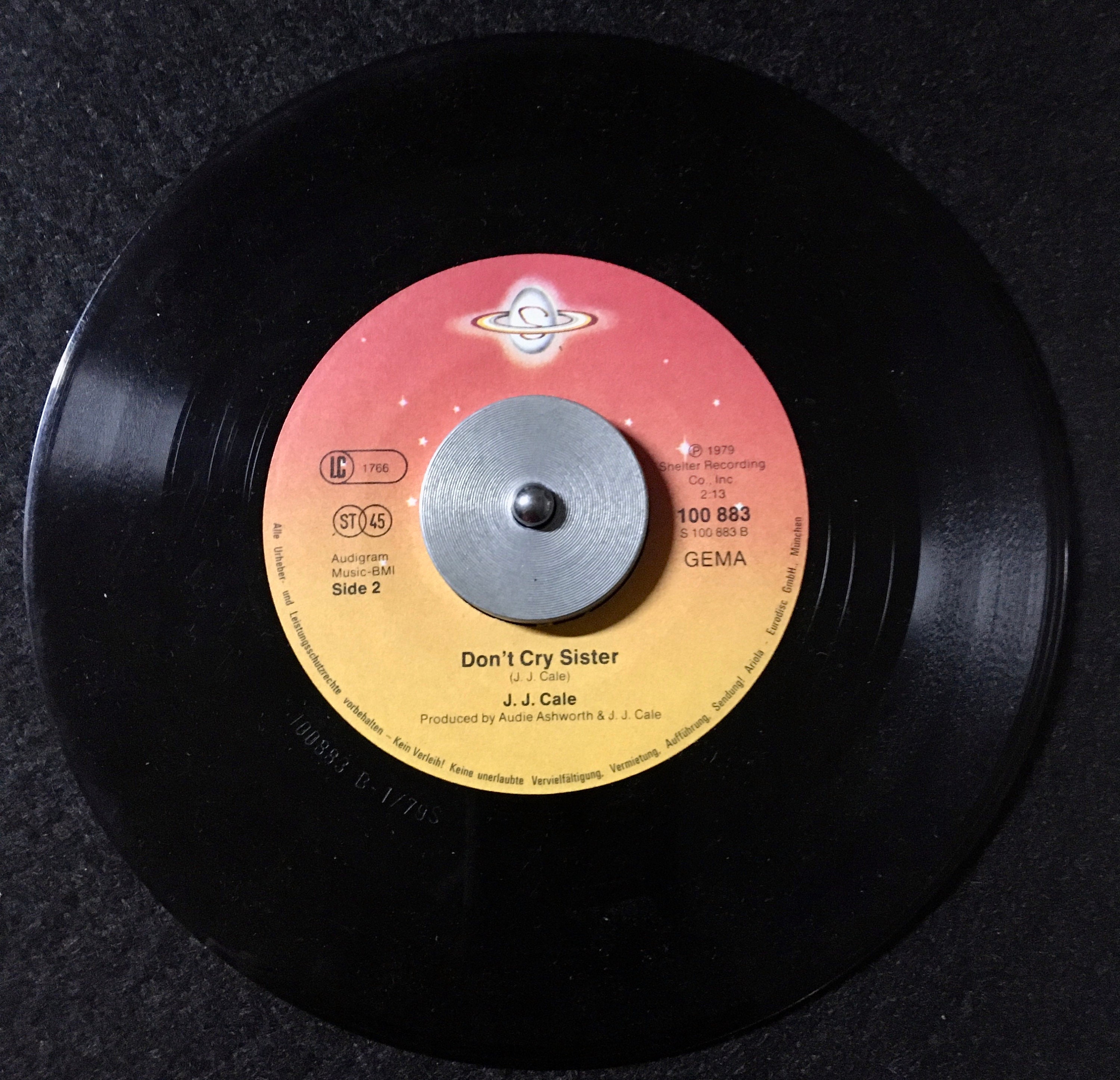 1979 J.J. Cale – Friday / Don't Cry Sister , Vinyl, 7", 45 RPM, Single ...