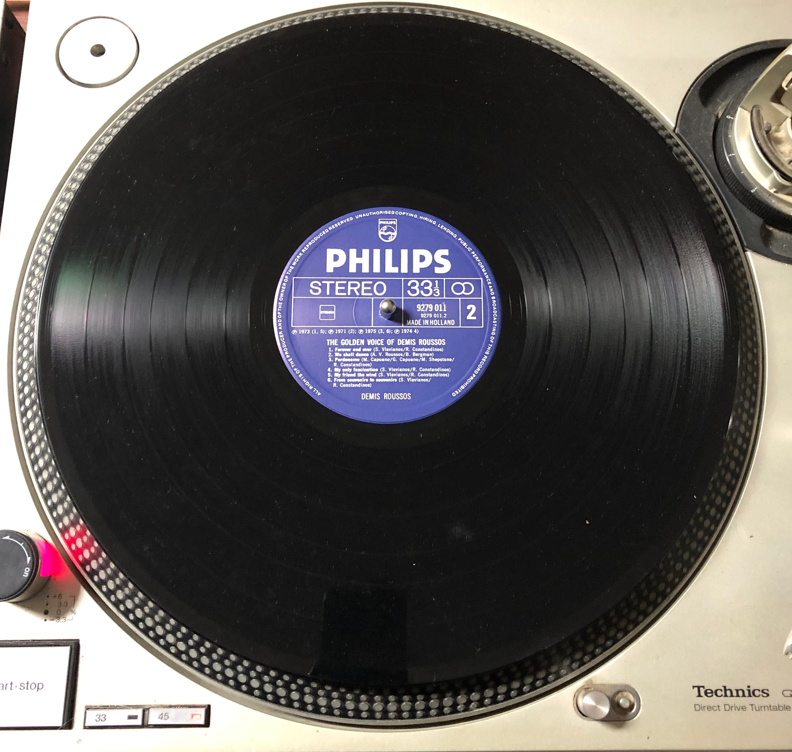 1984 Demis Roussos The Golden Voice Of Demis Roussos Vinyl Lp