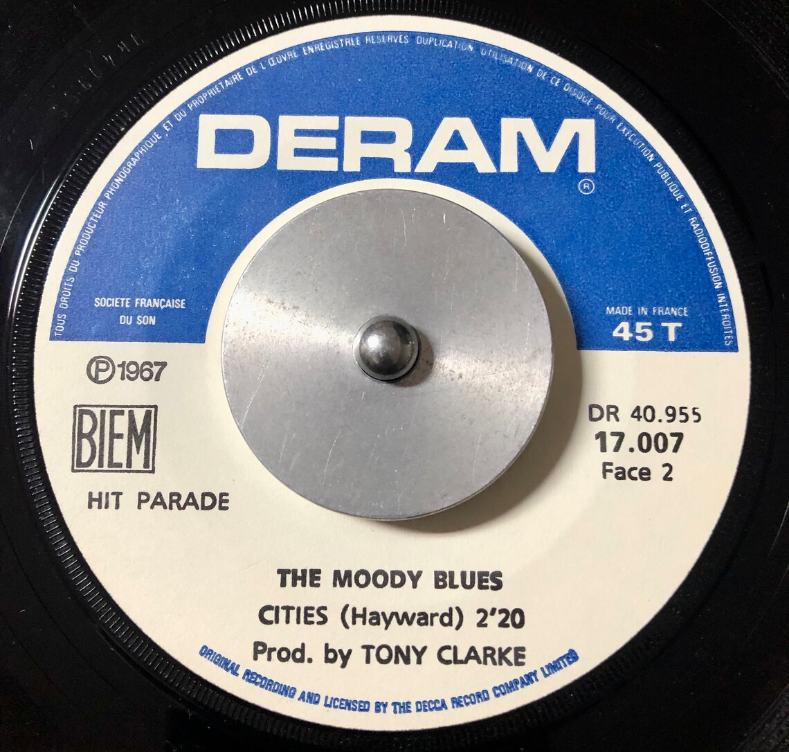 1968 the Moody Blues Nights in White Satin , Vinyl, 7, Single, 45 RPM ...