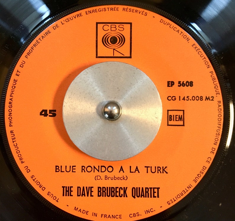 The Dave Brubeck Quartet – Take Five / Blue Rondo A La Turk , Vinyl, 7 ...
