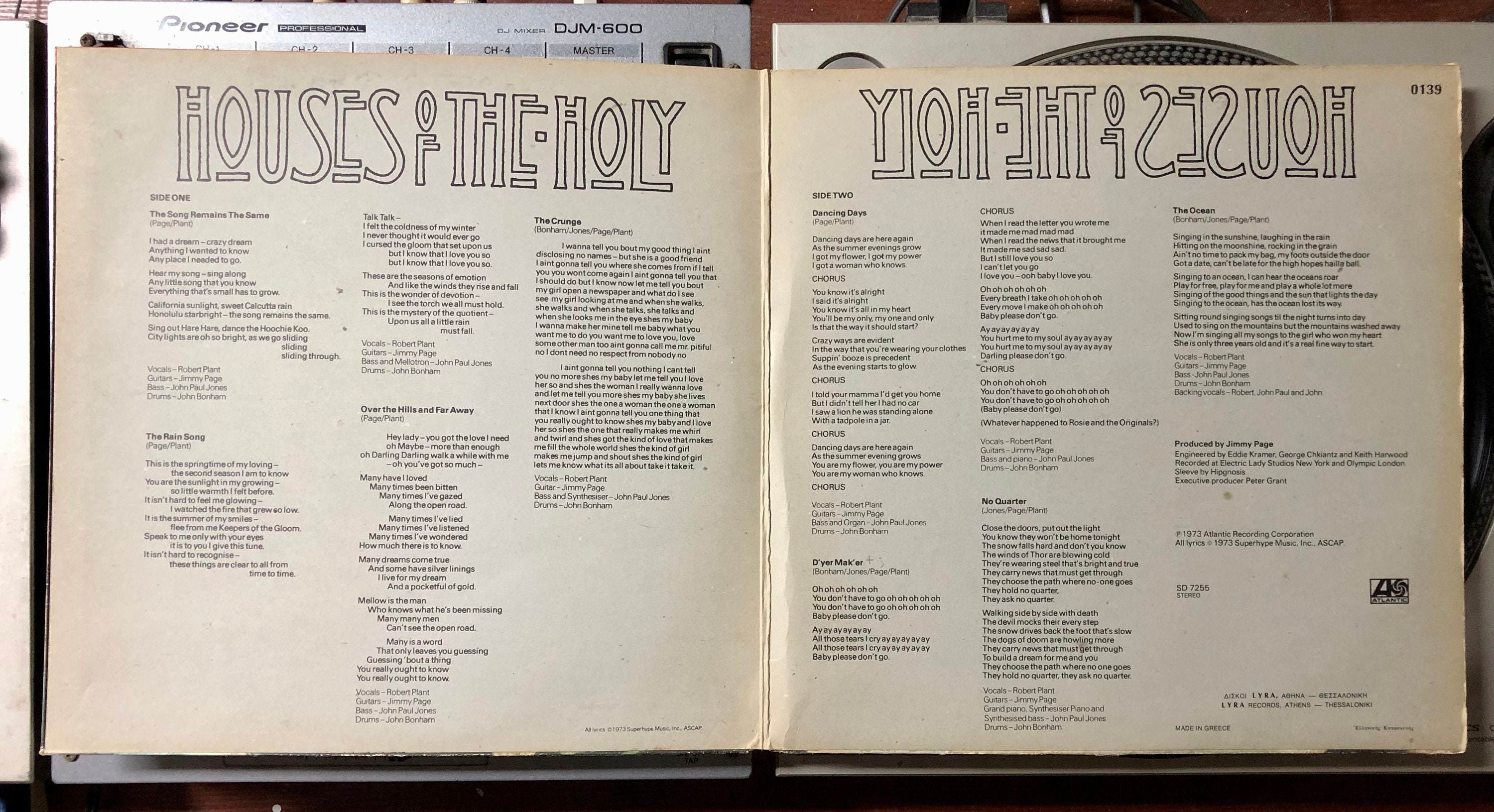 1973 Led Zeppelin Houses of the Holy , Vinyl, LP, Album, Gatefold ...