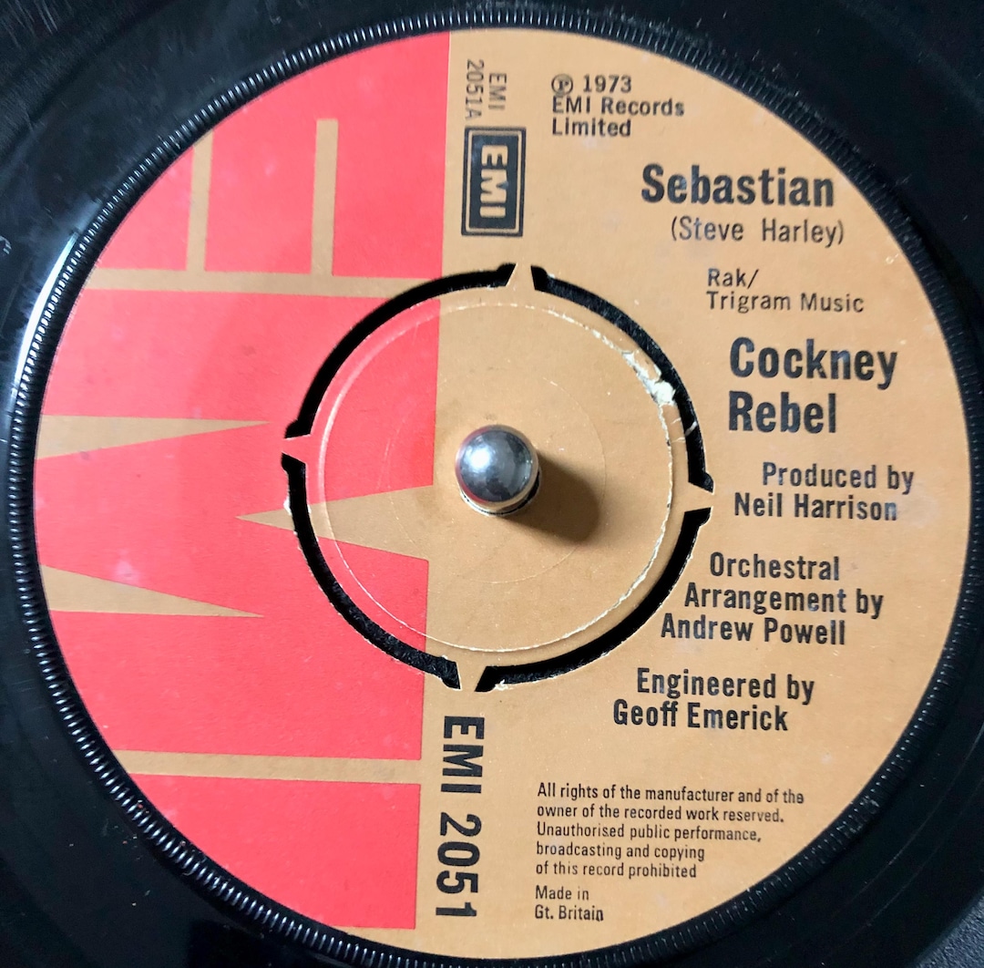 1973 Cockney Rebel - Sebastian , Vinyl, 7", Single, 45 RPM - Etsy