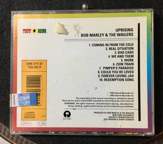 Bob Marley Uprising Album Cover
