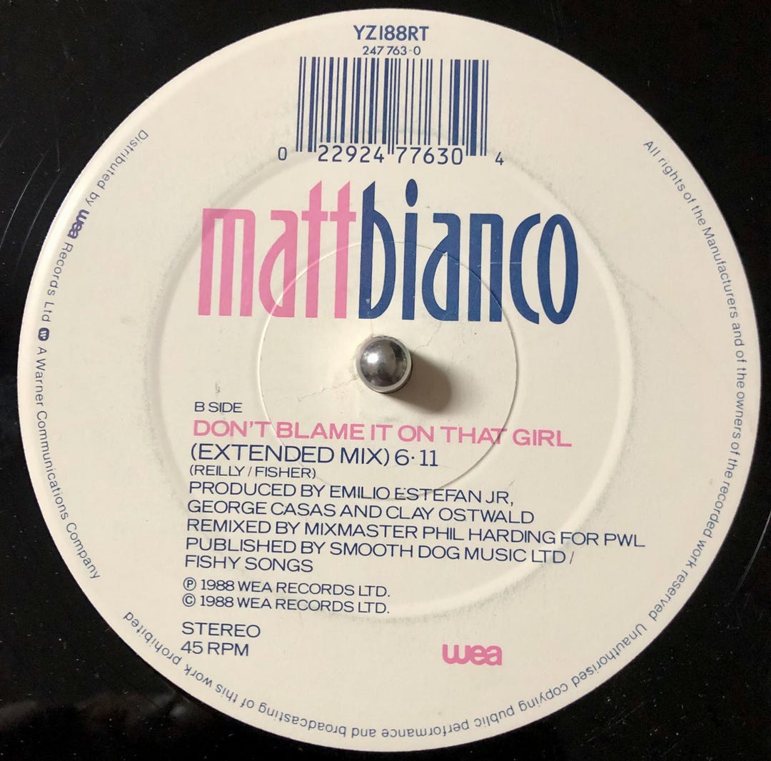 Matt Bianco - Wap Bam Boogie 12" Vinyl Single (1989) - Etsy