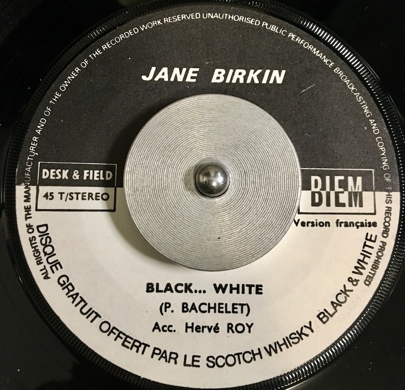 1970 Jane Birkin – Black... White , Vinyl, 7", 45 RPM, Single, Stereo ...