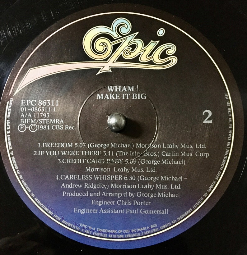 1984 Wham! – Make It Big , Vinyl, LP, Album - Etsy