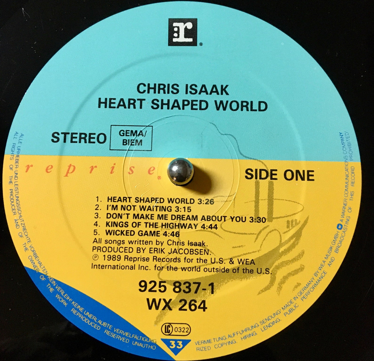 1989 Chris Isaak – Heart Shaped World , Vinyl, LP, Album, Stereo - Etsy