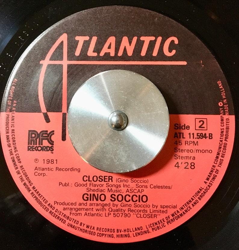 1981 Gino Soccio – Try It Out , Vinyl, 7", Single, 45 RPM - Etsy