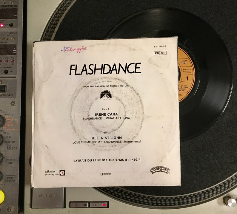 1983 Irene Cara Flashdance... What A Feeling , Vinyl, 7, 45 RPM, Single - Etsy