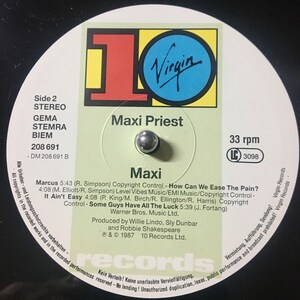 1987 Maxi Priest – Maxi , Vinyl, LP, Album - Etsy