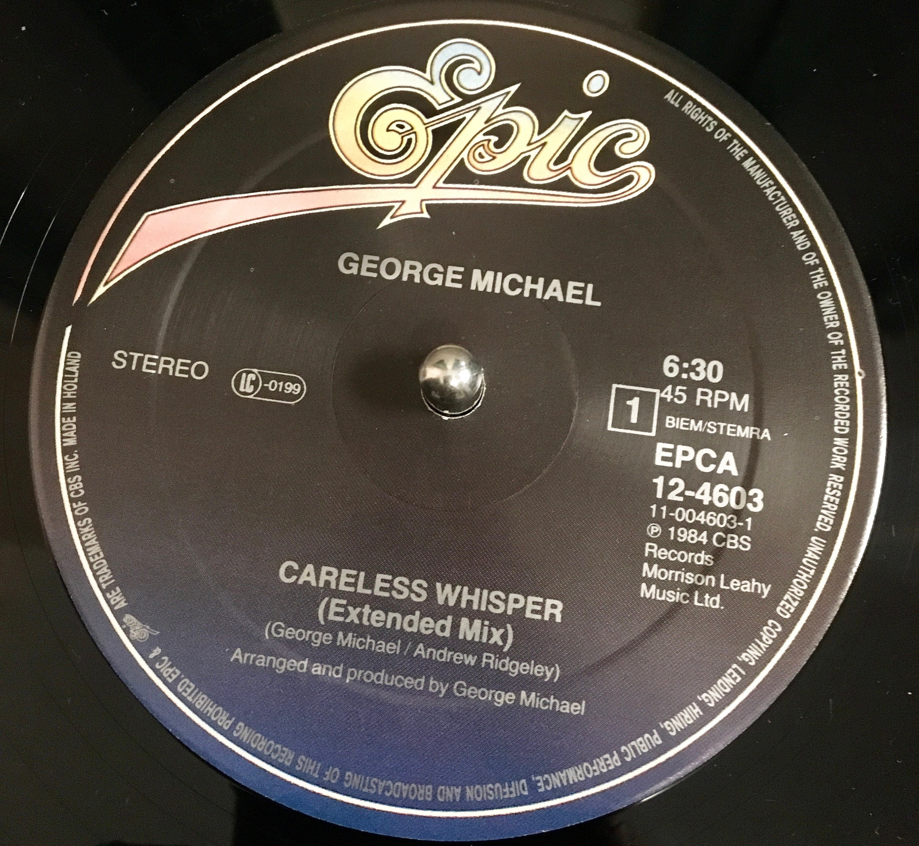 1984 George Michael Careless Whisper , Vinyl, 12, 45 RPM, Maxi-single ...