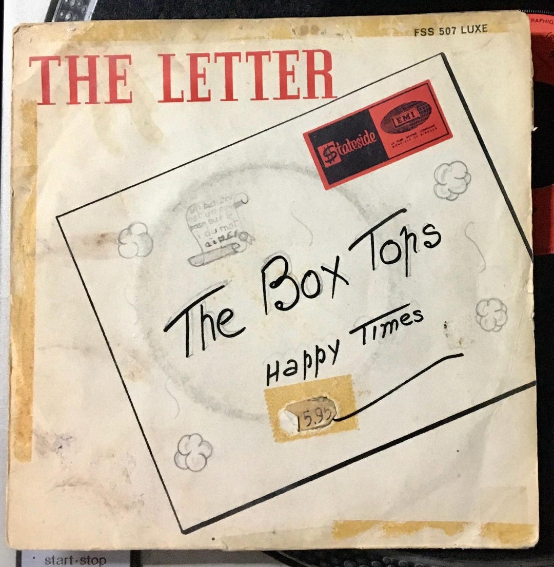 1968 the Box Tops – the Letter , Vinyl, 7", 45 RPM, Single - Etsy