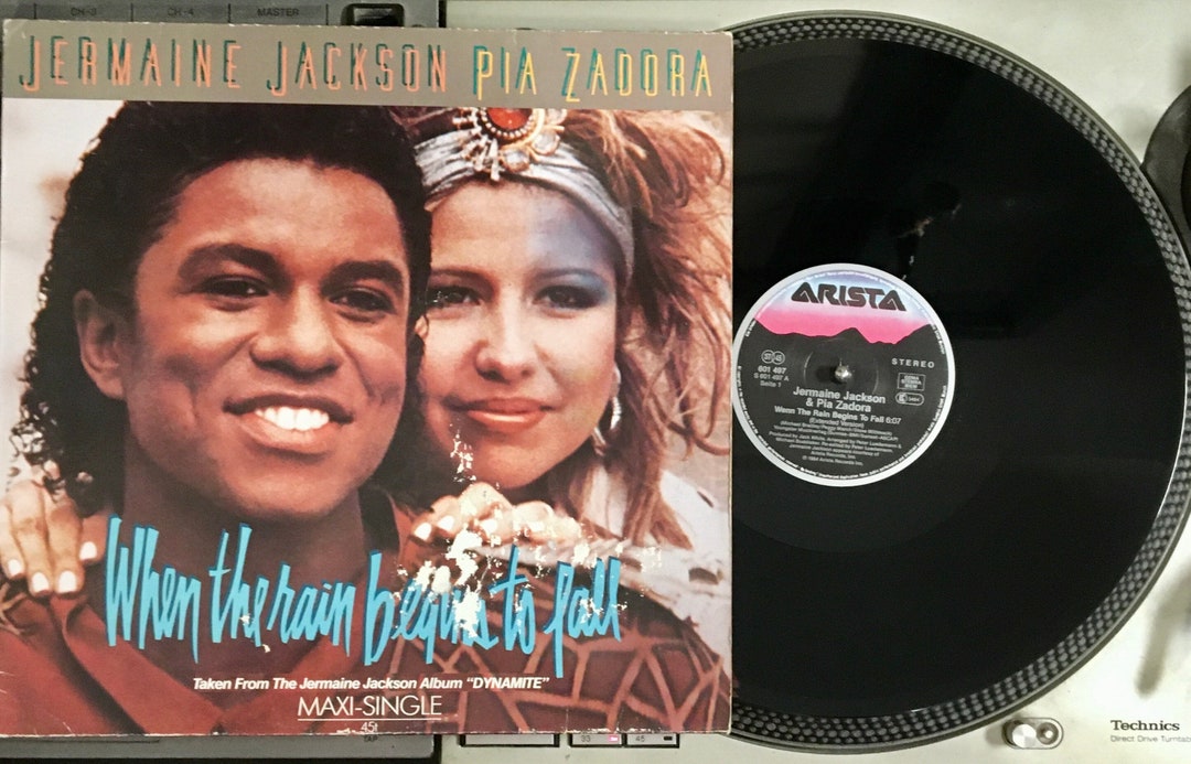 1984 Jermaine Jackson & Pia Zadora When the Rain Begins to Fall , Vinyl ...
