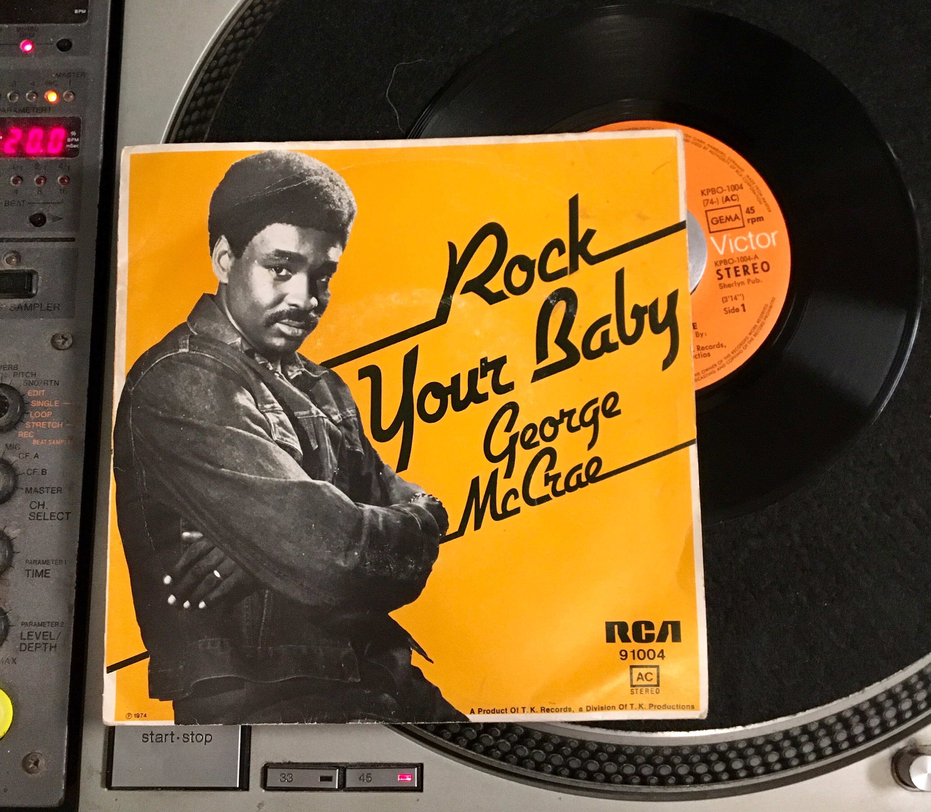 1974 George Mccrae Rock Your Baby , Vinyl, 7, Single, 45 RPM - Etsy