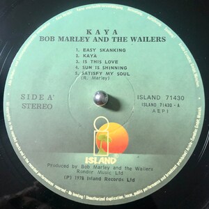 1978 Bob Marley & the Wailers – Kaya Rare Greek Press Vinyl, LP, Album ...
