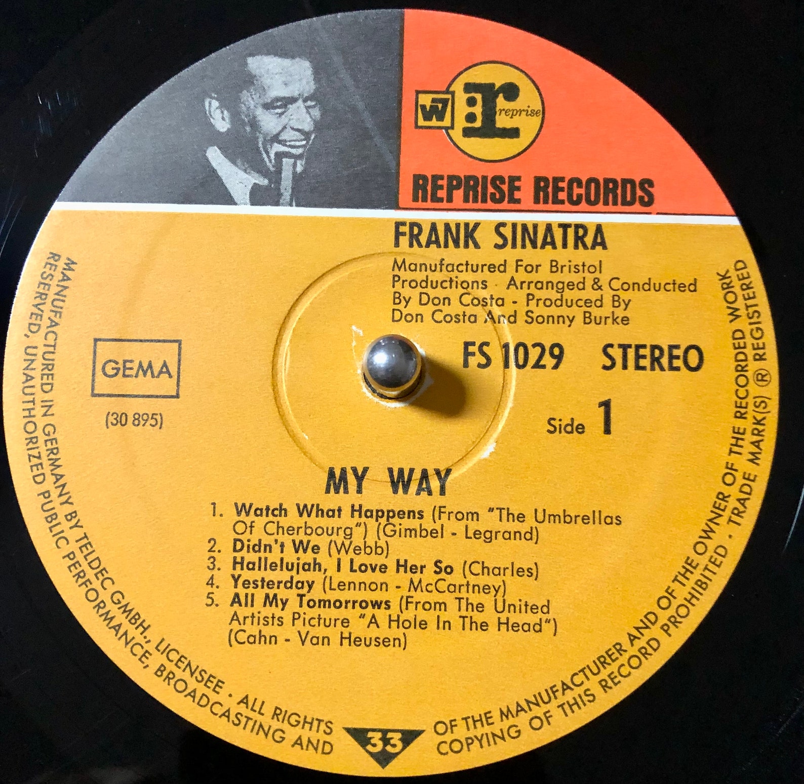 1969 Frank Sinatra – My Way , Vinyl, LP, Album - Etsy