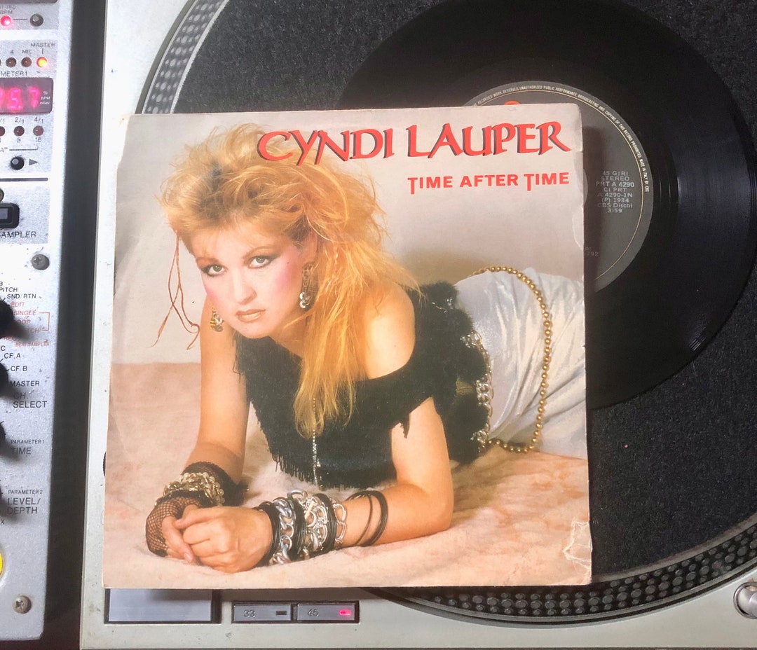 1984 Cyndi Lauper Time After Time , Vinyl, 7, 45 RPM - Etsy