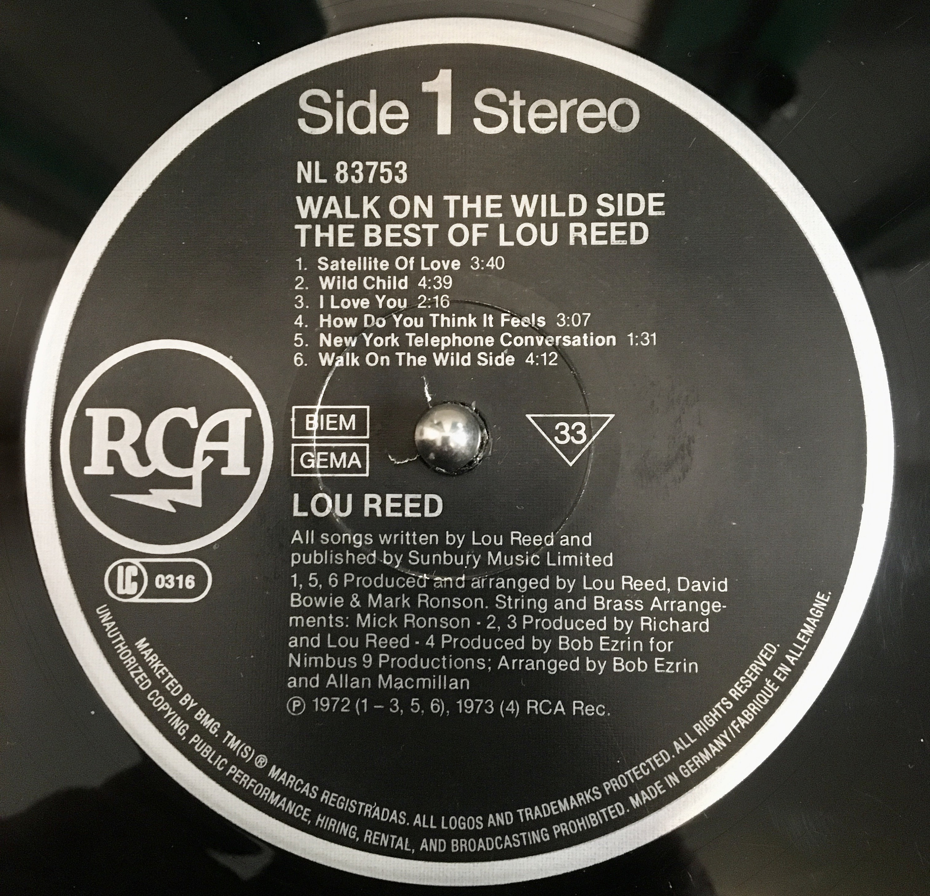Lou Reed Walk on the Wild Side the Best of Lou Reed , Vinyl, LP, Compilation - Etsy