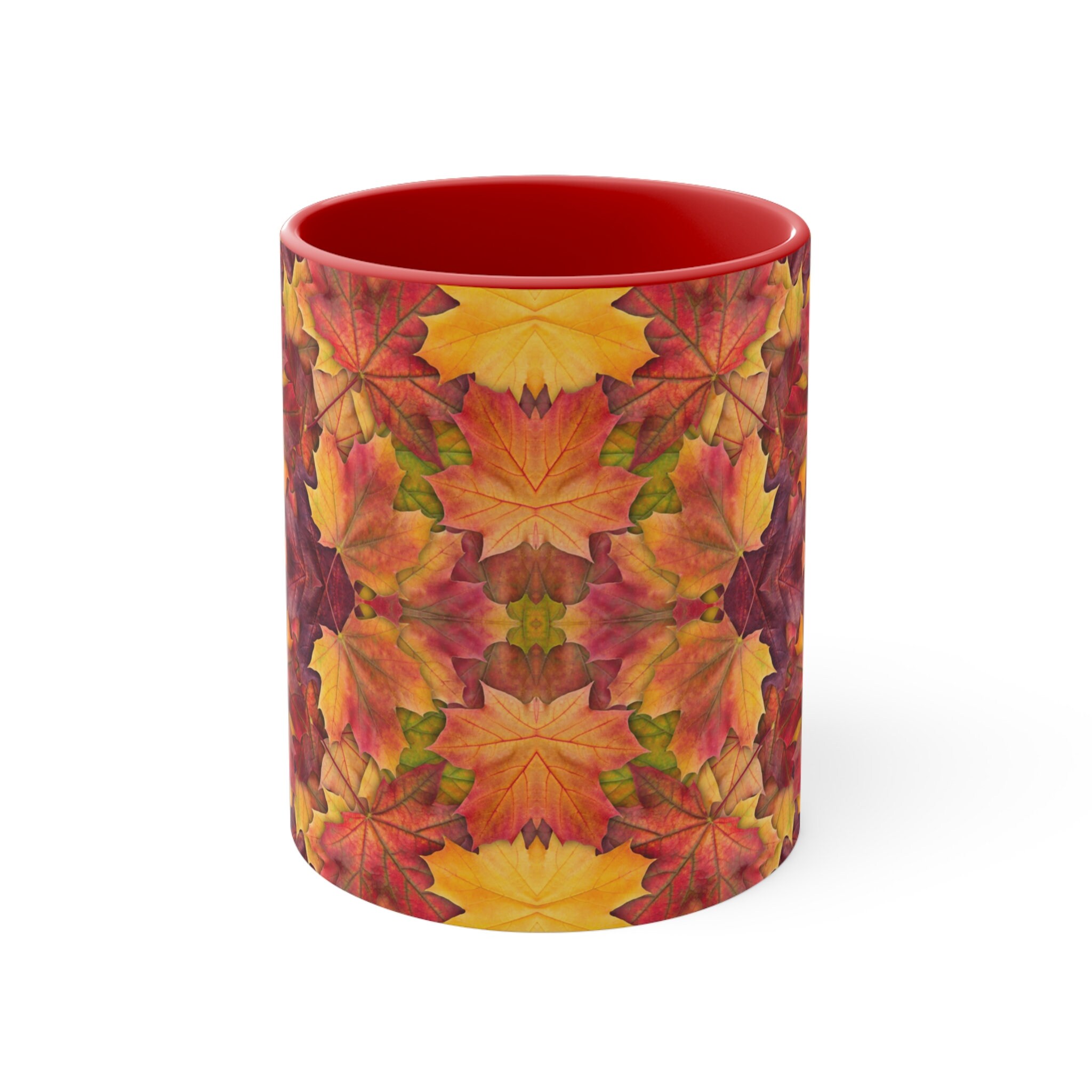 Autumn Leaves Coffee Mug Colorful Autumn Leaves Mug Fall - Etsy