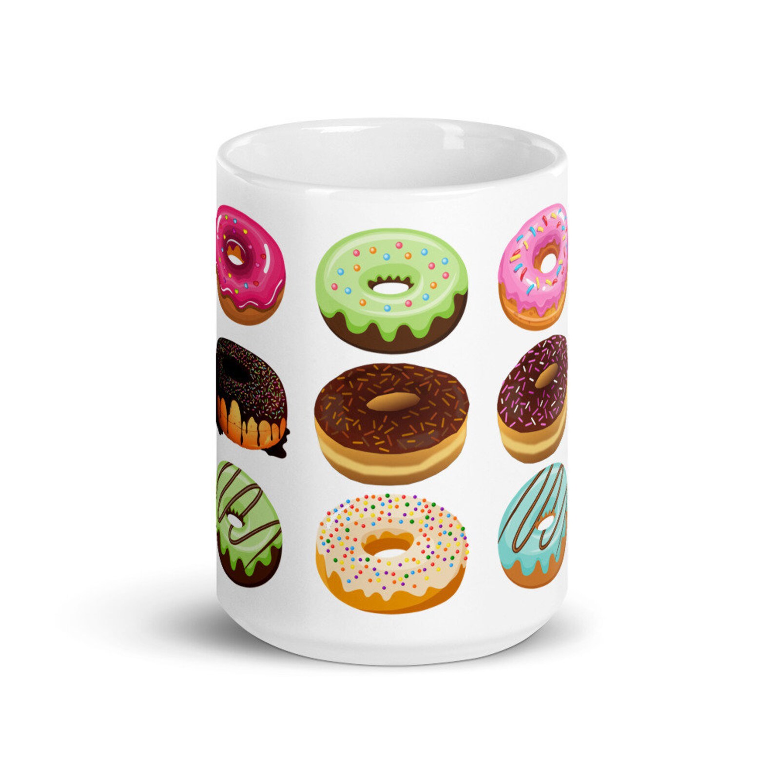 Donuts Coffee Mug Donut Lover Mug Gift Marvelous Donuts Mug | Etsy