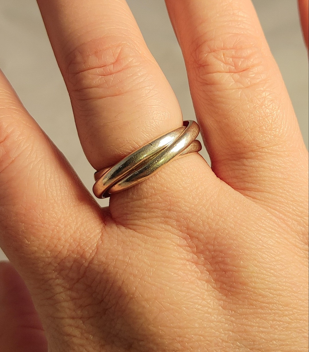 Trio Ring Sterling Silver - Etsy