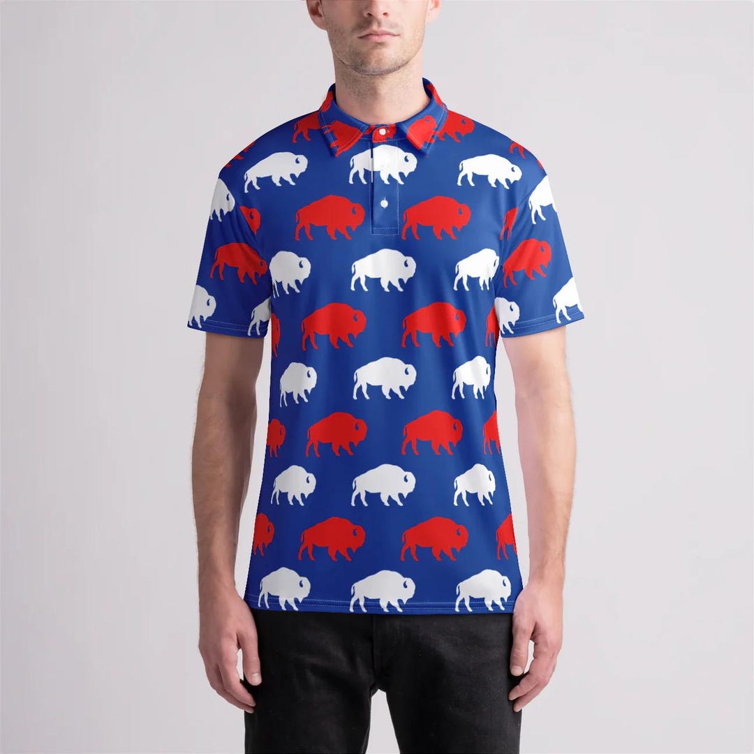 Buffalo Golf Polo, Mafia Football Men’s Polo Short Sleeve Moisture ...