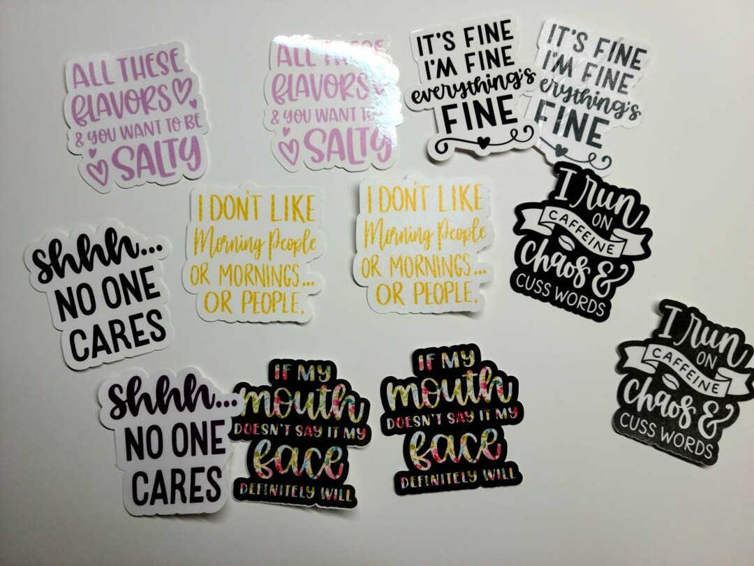 Sarcasm Stickers, Snark Stickers, Sarcastic Stickers, Funny Stickers ...