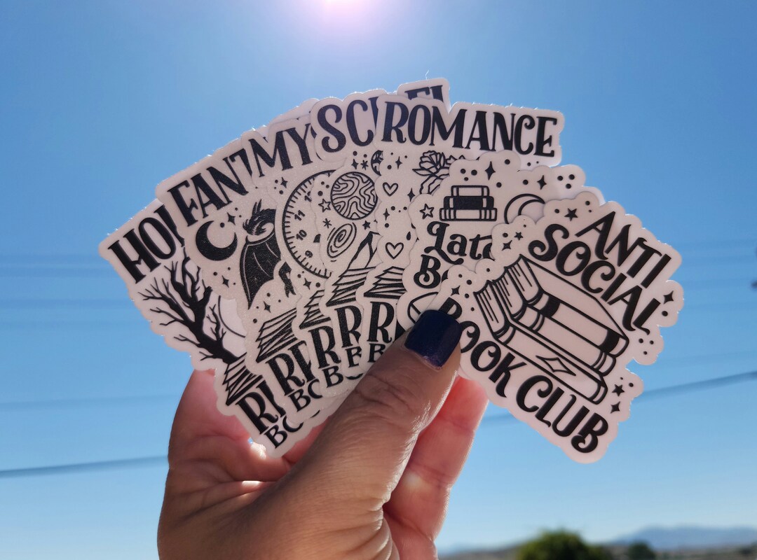 Book Club Genre Stickers: Waterproof Matte UV Resistant - Etsy