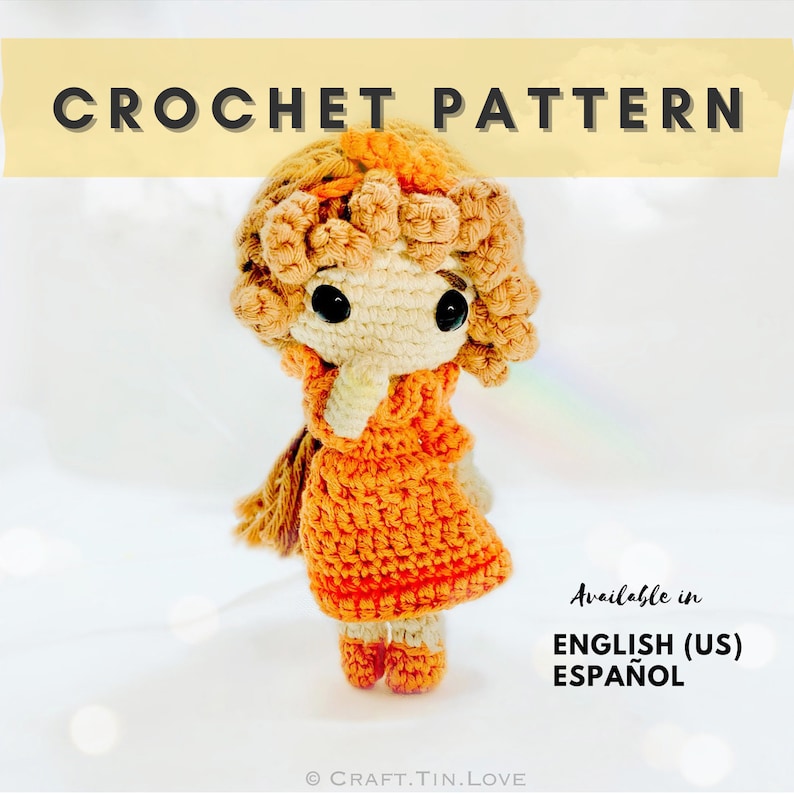 Pepa Madrigal Crochet Pattern, Amigurumi Doll, Encanto, Patron De ...