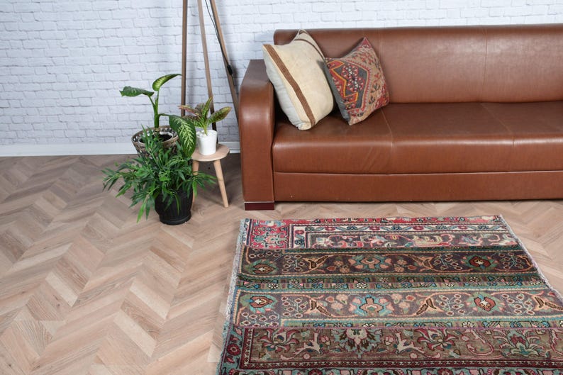 Turkish Rug, 3.3x3.9 Ft Vintage Rug, Blue Oriental Wool Rug - Etsy UK