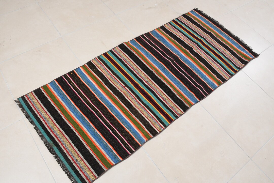 Small Kilim, Turkish Kilim, Vintage Kilim, Antique Kilim, 28x66 Inc ...