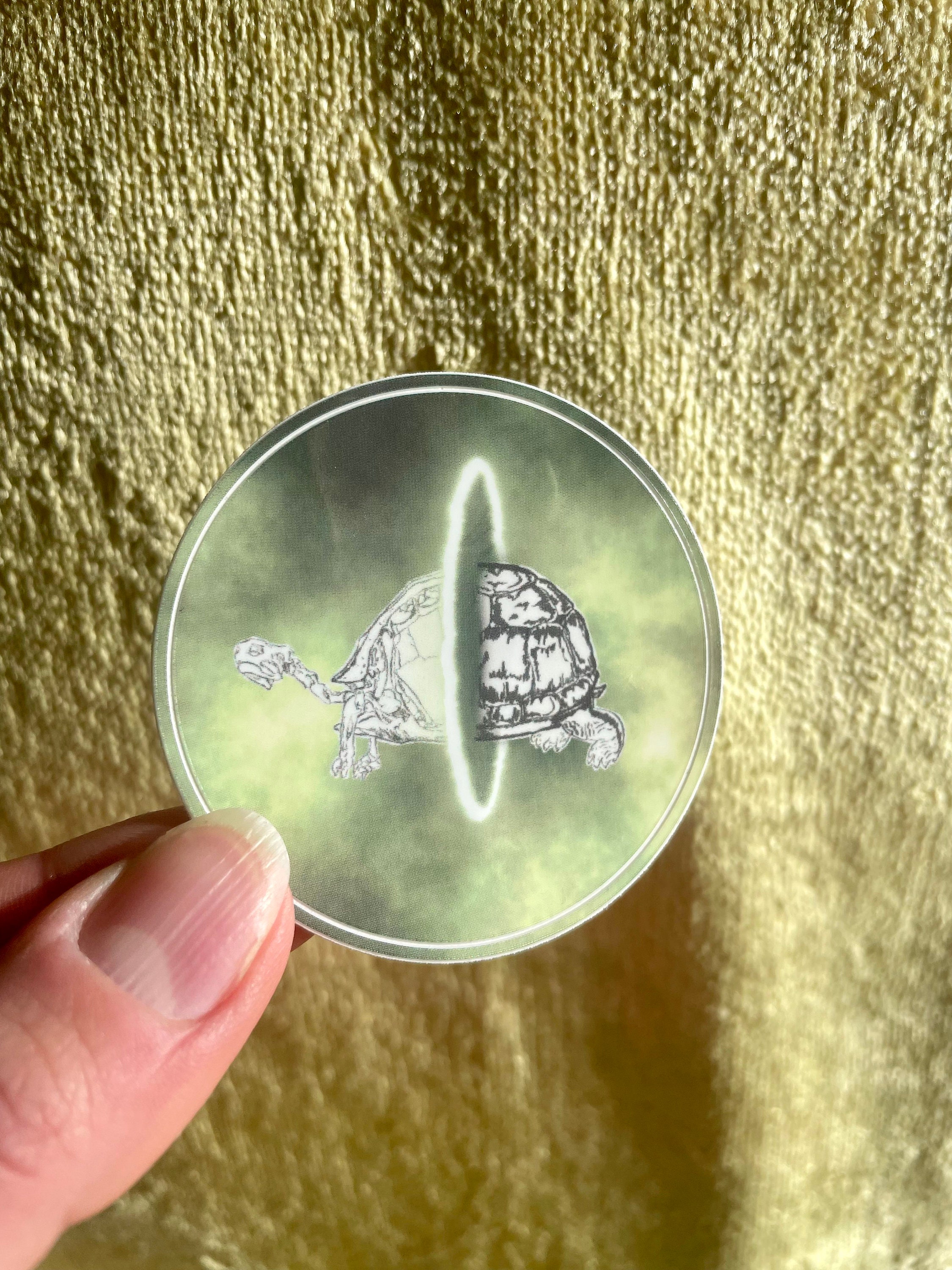 Turtle Sticker Trippy Turtle Decal Skeleton Turtle Sticker Laptop ...